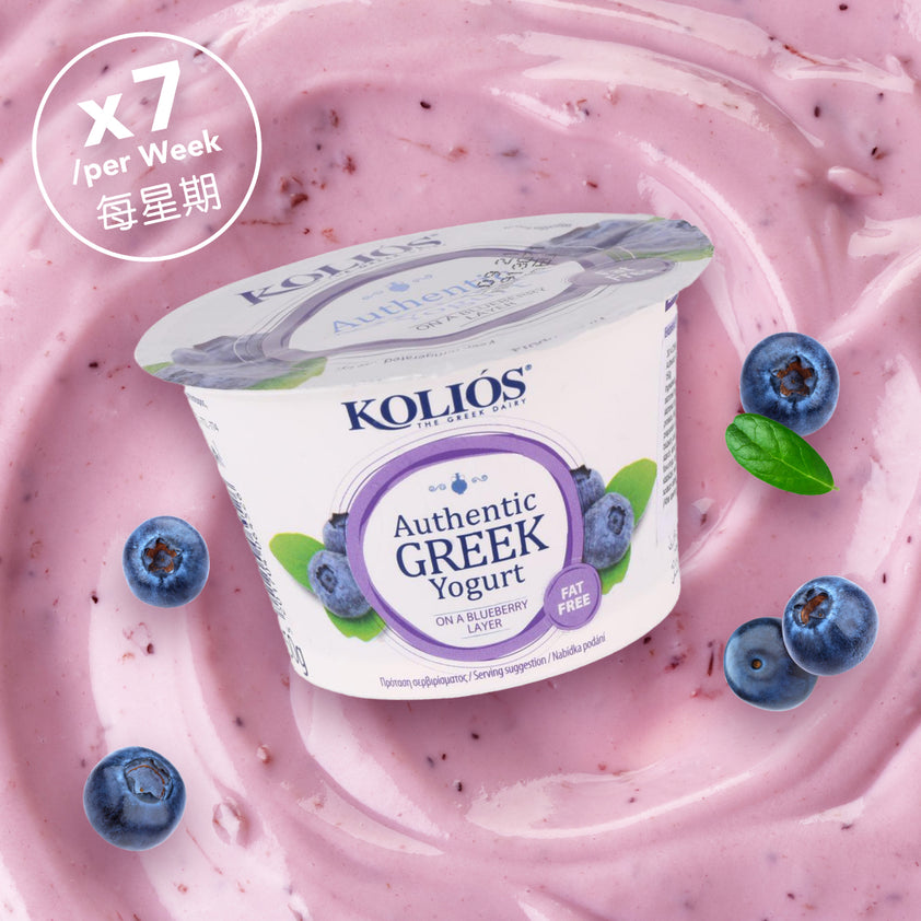 KOLIOS Fat Free Authentic Greek Yogurt - Blueberry (150g) – city'super